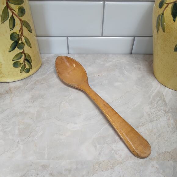 Unbranded | Kitchen | Vtg Rustic Wooden Spoon Wood Utensil Farmhouse ...